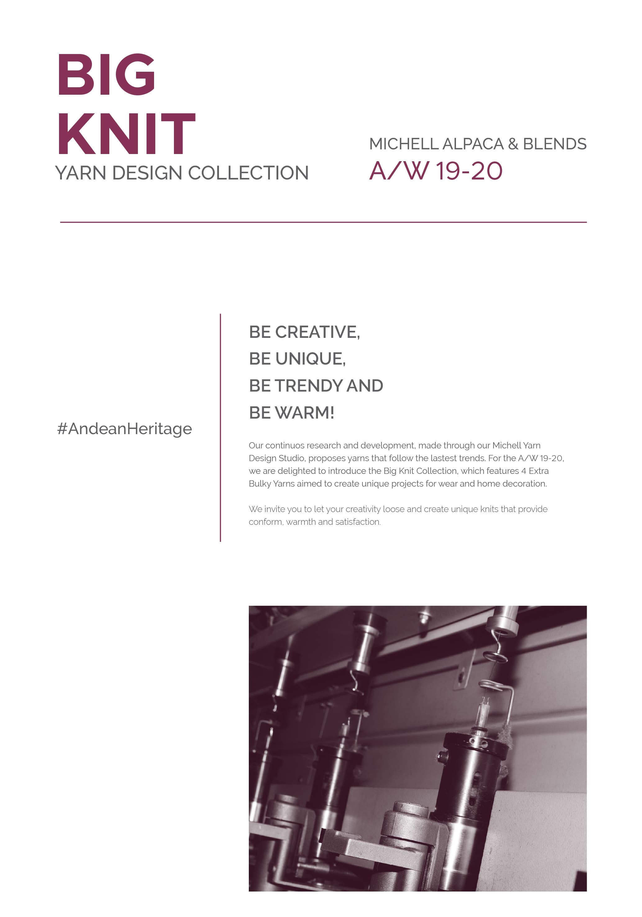 Big Knit Colour Card A/W 19-20